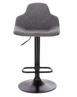 China Commercial Dark Grey Fabric Counter Height Stools For Kitchen Counter for sale