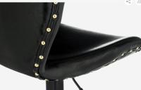 China Height Adjustable Kitchen Bar Stool Chairs All Black Leg Swivel for sale