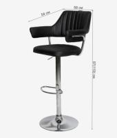 China Big Size Seat Modern Fabric Bar Stools Height Adjustable Kitchen Counter Bar Pub for sale