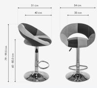 China Height Adjustable Fabric Bar Stools Kitchen Counter Bar Pub for sale
