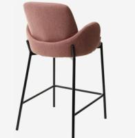 China Big Comfortable Seat Upholstery Fabric Kitchen Bar Stools With Footrest for sale