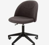 China Metal Swivel Task Chair Black Powder Coating With Cushion And Adjustable Height for sale
