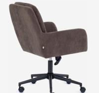 China Padded Coffee Color Swivel Task Chair With Cushion And Adjustable Height for sale