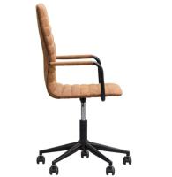 China Adjustable Height Home Office Task Chair Swivel In Black Leg For Small Space With Armrest for sale