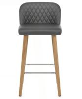 China Grey PU Bar Stool Chair for sale