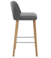 China Grey PU Bar Stool Chair for sale