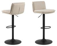 China Stylish Black Bar Stool Chairs With Footrest for sale
