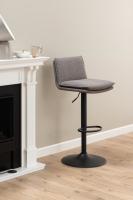 China Stylish Black Bar Stool Chairs With Footrest for sale