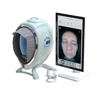 China AI 3D Best Face Skin Analyzer Machine Adaptable Plug LED Multi-spectrum 21.5