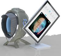 China AI Digital Facial Skin Analyzer 3D Topography Free Cloud Storage LED Technology 21.5