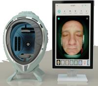 China JLM M8 AI 3D Skin Analyzer 20 Facial Features Detect Multispectral Technology Face US Plug Black&white Sun Spot Inspection for sale