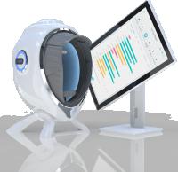 China JLM M8 AI 3D Skin Analyzer 20 Facial Features Detect Multispectral Technology Face US Plug Black&white Sun Spot Inspection for sale