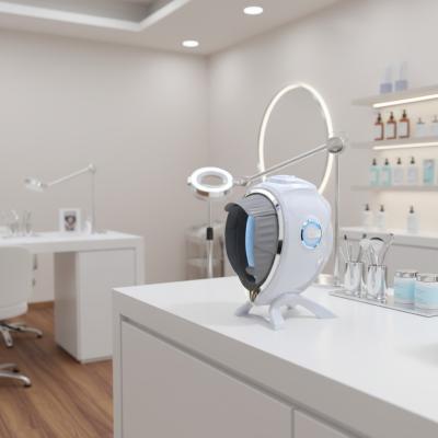 China 3D AI Facial Skin Analyzer Desktop Multispectral Technology US/EU Plug J.L.MAO M8 LED Light 21.5