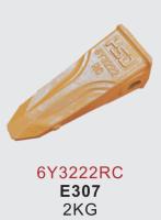 China 6Y3222 6Y3222RC Bucket Teeth For E307 Mini Excavator Crack-resistant for sale