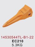 China EC210 EC210RC 14530544 VOLVO Flat Bucket Teeth Modular Tip Design for sale