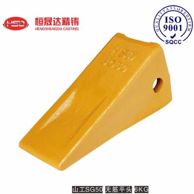 China SG50 Excavator Bucket Teeth Lightweight Design Alloy Steel Flat for sale