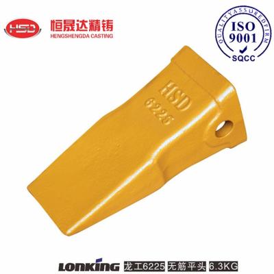 China LG6225 Lonking Excavator Bucket Teeth Anti-Fatigue Crack Flat for sale