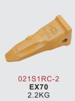 China EX70 EX60 25S 25RC 021S TB00395 Excavator Flat Bucket Teeth Self-Cleaning Grooves for sale