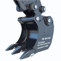 China HB 480-530 Hardness Excavator Bucket Teeth with Standard Width and 2713-1218 Adapter for Heavy-Duty Excavation Applications for sale