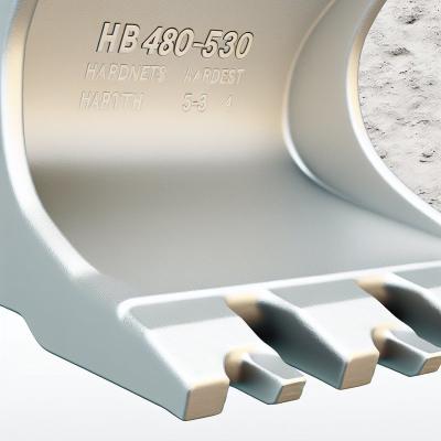 China HB 480-530 Hardness Excavator Bucket Teeth with Standard Width and 3- 5 Hardness for sale