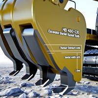 China HB 480-530 Hardness Excavator Bucket Teeth with Standard Width and 3- 5 Hardness for sale