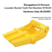 China Elongation≥5 Percent Loader Bucket Teeth Part Number 6Y6335 Hardness Data 46-52HRC Durable Replacement for Heavy Duty Excavation Equipment for sale