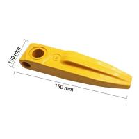 China Approximately 2.5 Kg Per Tooth Loader Bucket Teeth Heat Treated Powder Coated Length 150 Mm Replacement Parts For Loaders for sale
