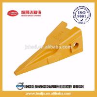 China Heavy precision casting rock construction machinery parts excavator bucket teeth from HSD factory with gape mouth for sale