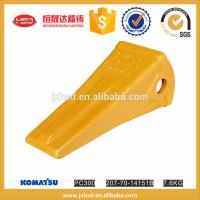 China strong and good quality figment backhoe excavator PC 300 flat head bucket teeth 207-70- 14151B for sale