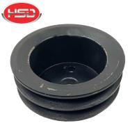 China Excavator Water Pump Pulley Double Slot 140mm Outer Diameter For S6K Engine for sale