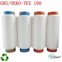 China GRS Certified Dope Dyed Polyester Filament Yarn 150D/48F With OEKO TEX 100 for sale