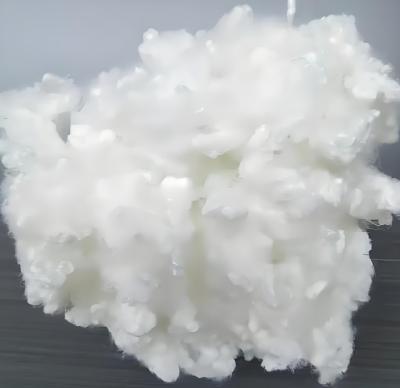 China 11D 76MM Full Dull Flat Recycled Polyester Staple Fiber for High Performance Filtration for sale