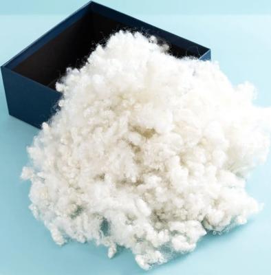 China 3D Crimp GRS Recycled Polyester Fiber 51MM Semi Dull UV Blocking for sale