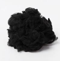 China 3D Crimped × 32mm Full Dull Black Acrylic Staple Fiber for sale