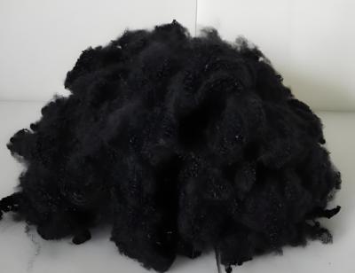 China 3Dx51mm Black Acrylic Staple for Artificial Fur and Fake Fur Fabric for sale