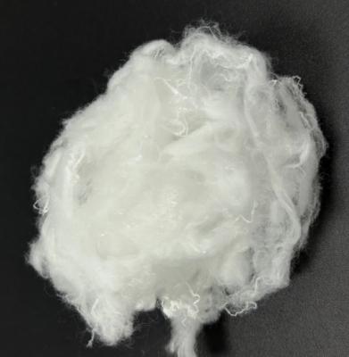 China NYLON 6 Fiber 6.7dtex x 130mm Raw White Semi-Dull Soft Finish Crimped for sale