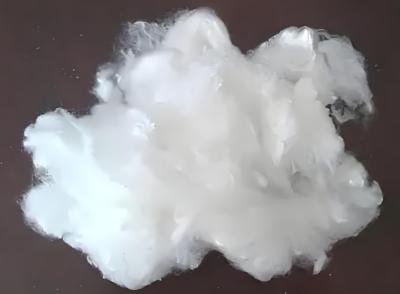 China Nylon Staple Fiber 38mm 1.5D Semi-Dull Raw White for sale
