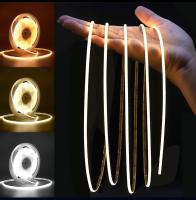 China Ultra Thin Small COB LED Strip 5mm Usb Tv Backlight 12V Thin Led Light Strips for sale