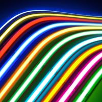 China Rgb COB LED Strip Light 840Leds/M 24V Flexible Thin Neon Light Strips For Room for sale
