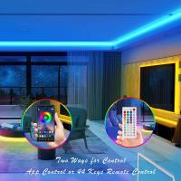 China Smart Sound Controlled Music Reactive Led Lights Music Sync 5050 Flexible Neon Light for sale