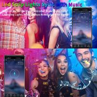 China Smart Sound Controlled Music Reactive Led Lights Music Sync 5050 Flexible Neon Light for sale