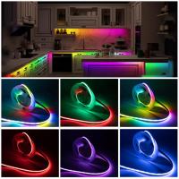 China APP Control Magic RGBIC Smart LED Music Light Flexible Chip On FPC 18w/M Music Sync Smart COB for sale