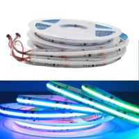 China APP Control Magic RGBIC Smart LED Music Light Flexible Chip On FPC 18w/M Music Sync Smart COB for sale