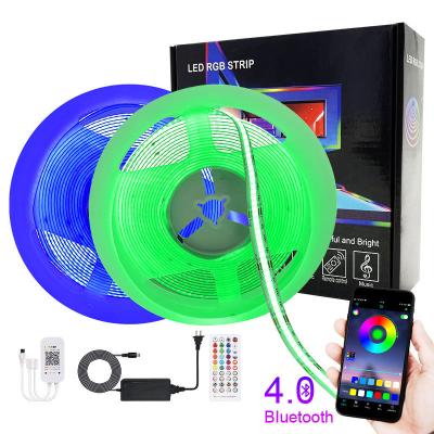 China Smart Rgb Music Reactive Led Strip Bluetooth APP Music Sync Controller Cob Rgb Light for sale