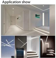 China 8mm White LED Aluminium Profile Square Profile Light PC Cover Linear for sale
