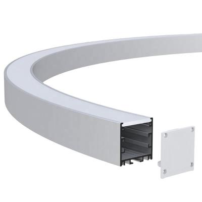 China ROHS 6063 Led Corner Profile Hanging Curved Led Light Aluminum Profile for sale