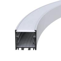 China ROHS 6063 Led Corner Profile Hanging Curved Led Light Aluminum Profile for sale