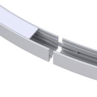 China 90lm Curved Round S Shape LED Aluminium Profile Curved Led Extrusion 2700K for sale