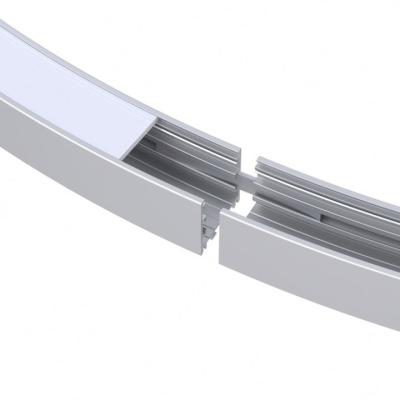 China 90lm Curved Round S Shape LED Aluminium Profile Curved Led Extrusion 2700K for sale