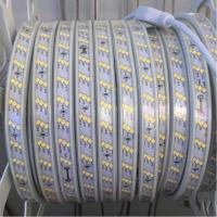 China Waterproof 220V Smd 2835 Lumens 180 Leds M Three Row Flexible Tape Light for sale